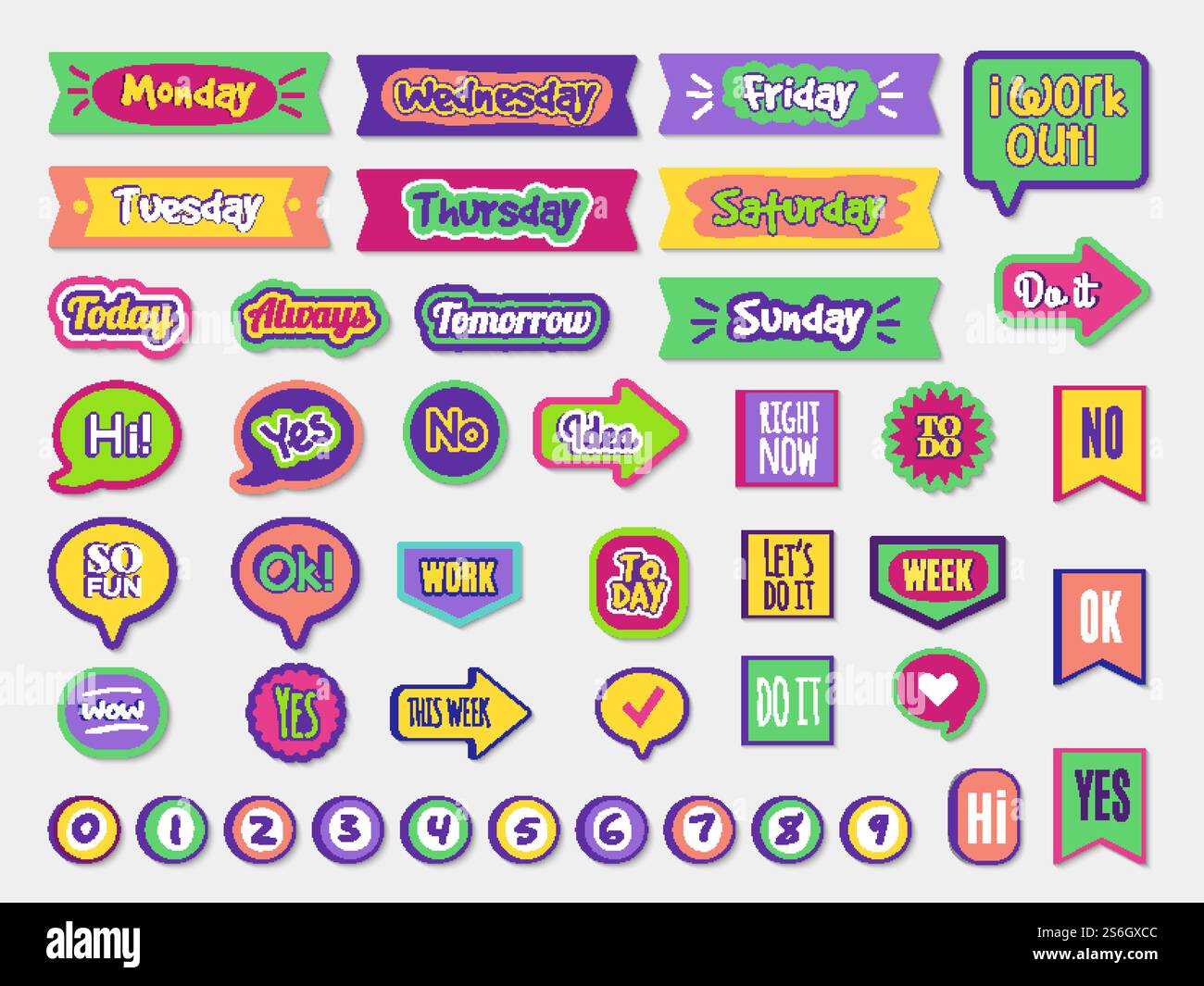 To do stickers. Planner sticky paper organizer labels badges for agenda ...