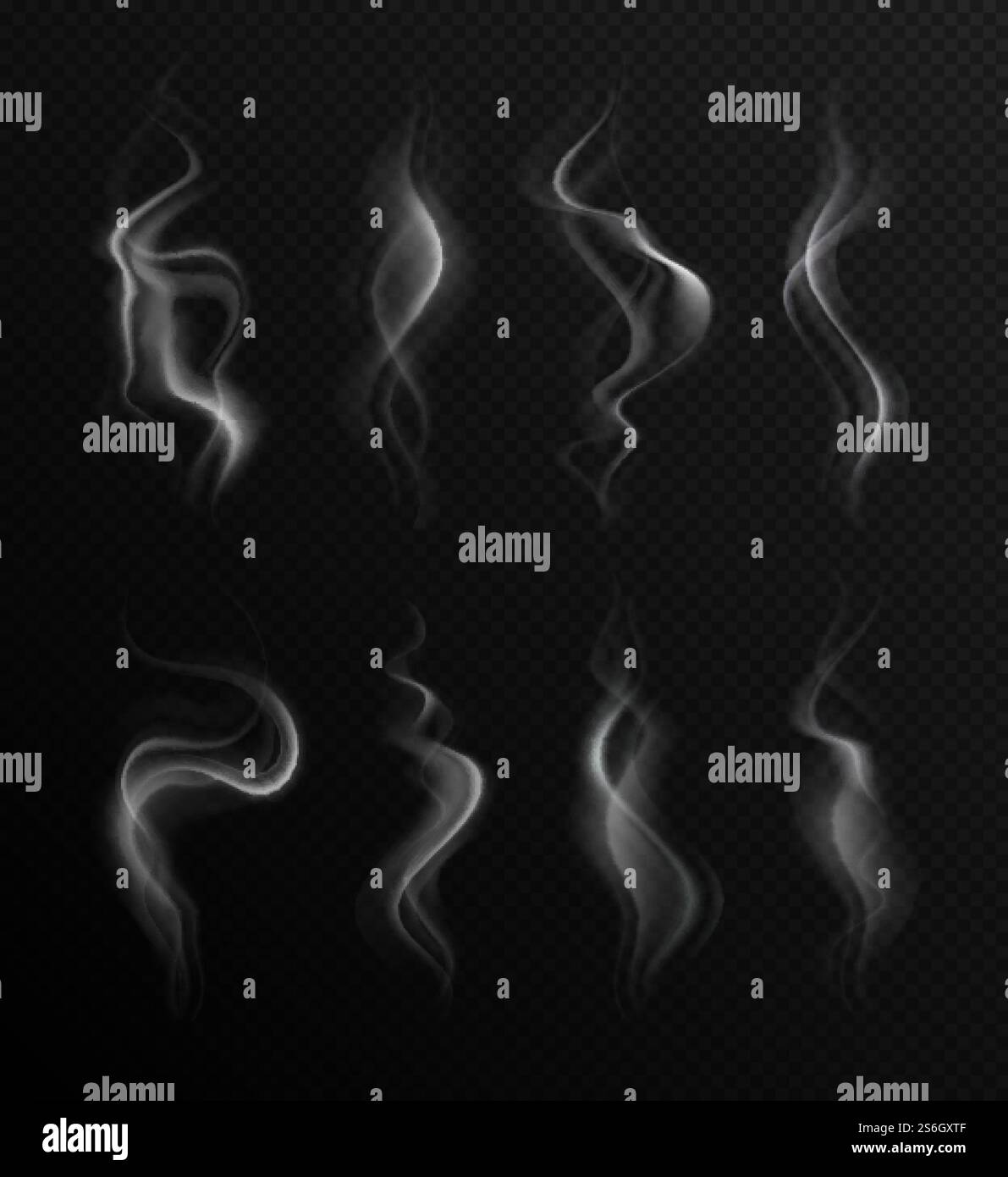 Grey smoke black background isolated Stock Vector Images - Alamy