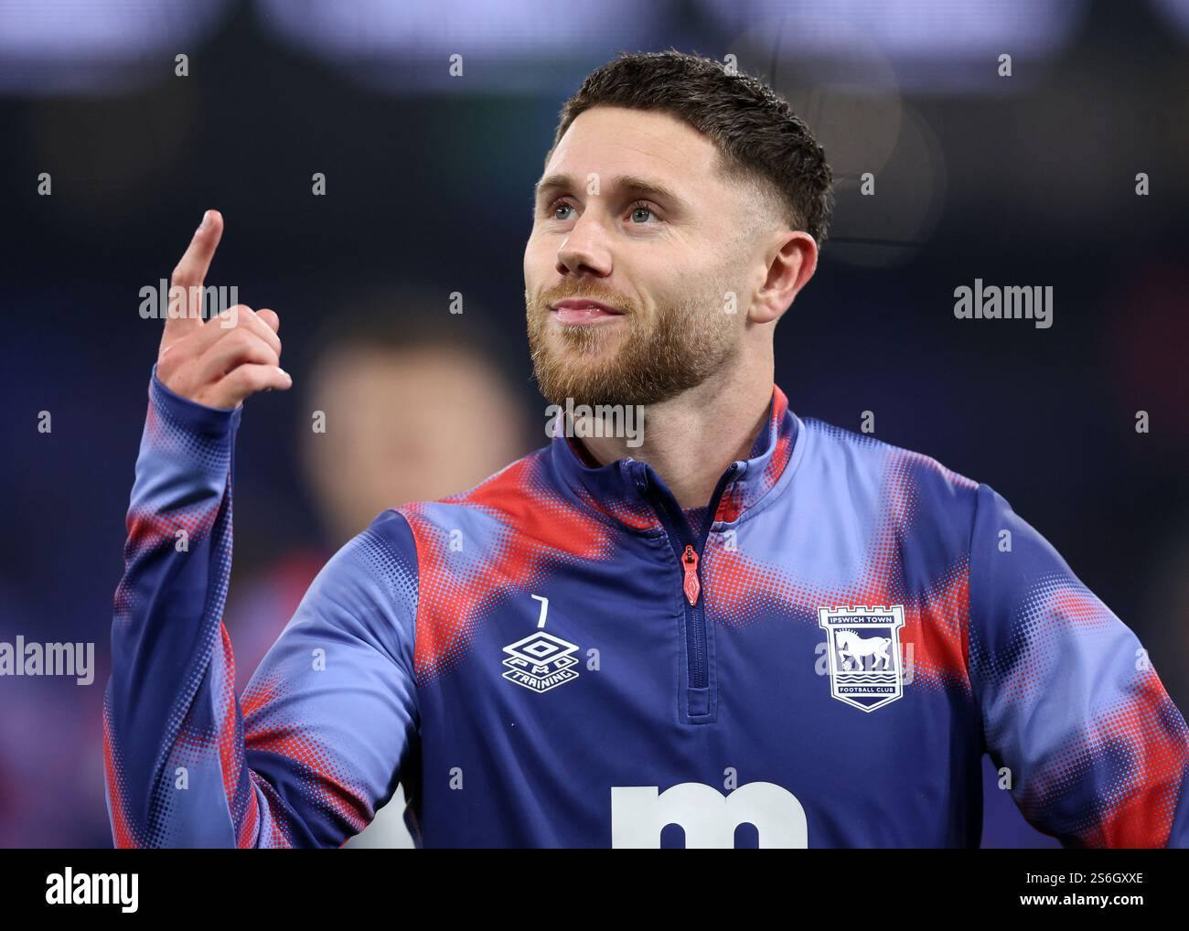 Ipswich, UK. 16th Jan, 2025. Ipswich Town's Wes Burns during the ...