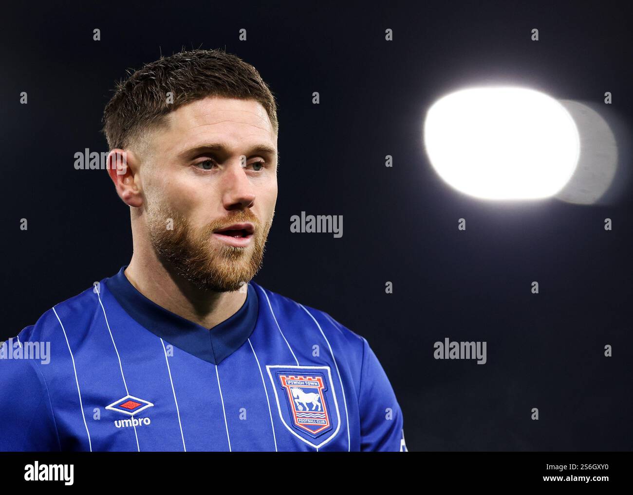 Ipswich, UK. 16th Jan, 2025. Ipswich Town's Wes Burns during the ...