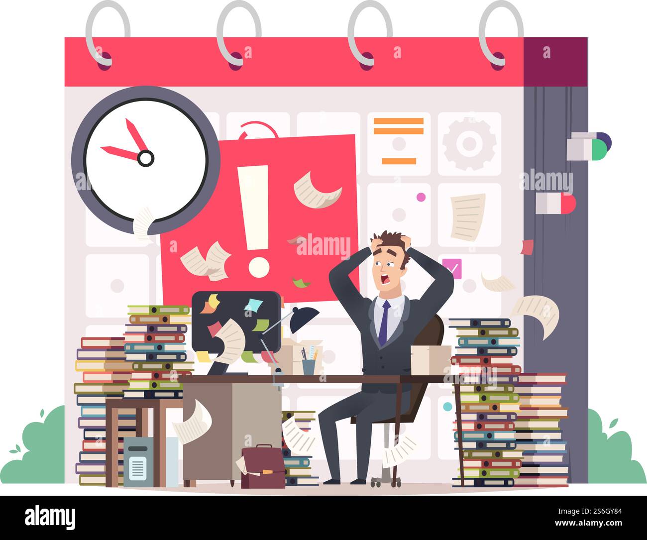 Bad time management emotional hi-res stock photography and images - Alamy