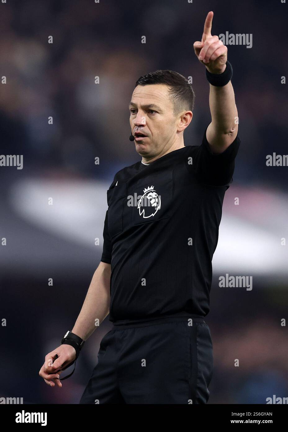 Ipswich, UK. 16th Jan, 2025. Referee Tony Harrington during the Premier ...