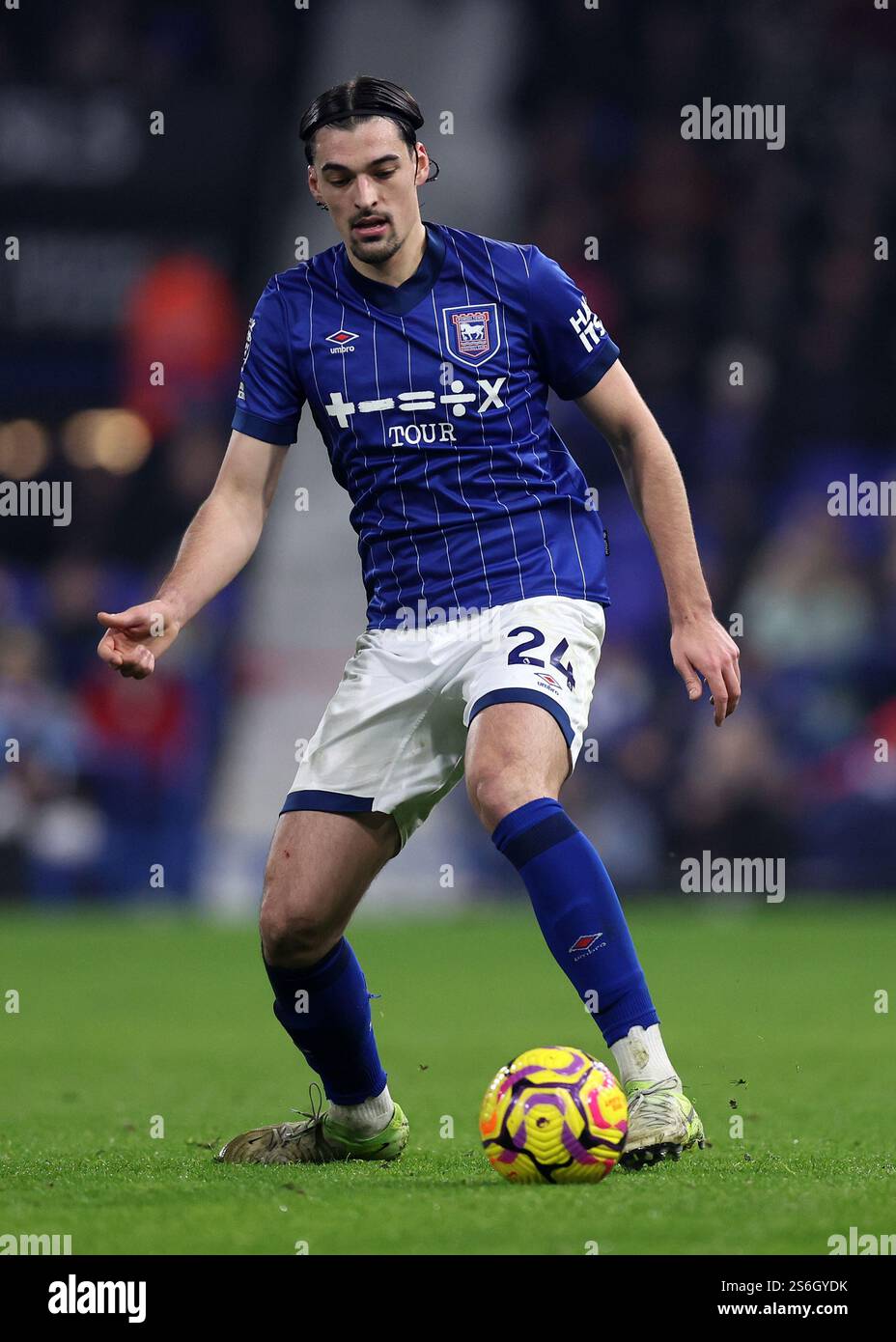 Ipswich, England, 16th January 2025. Ipswich Town's Jacob Greaves ...
