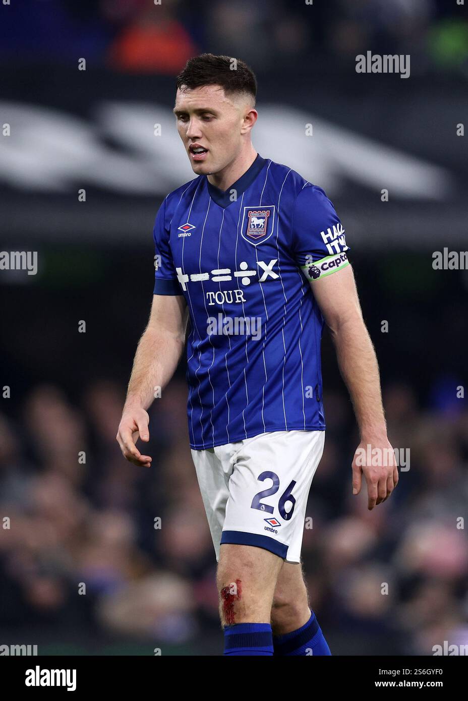 Ipswich, UK. 16th Jan, 2025. Ipswich Town's Dara O'Shea during the ...