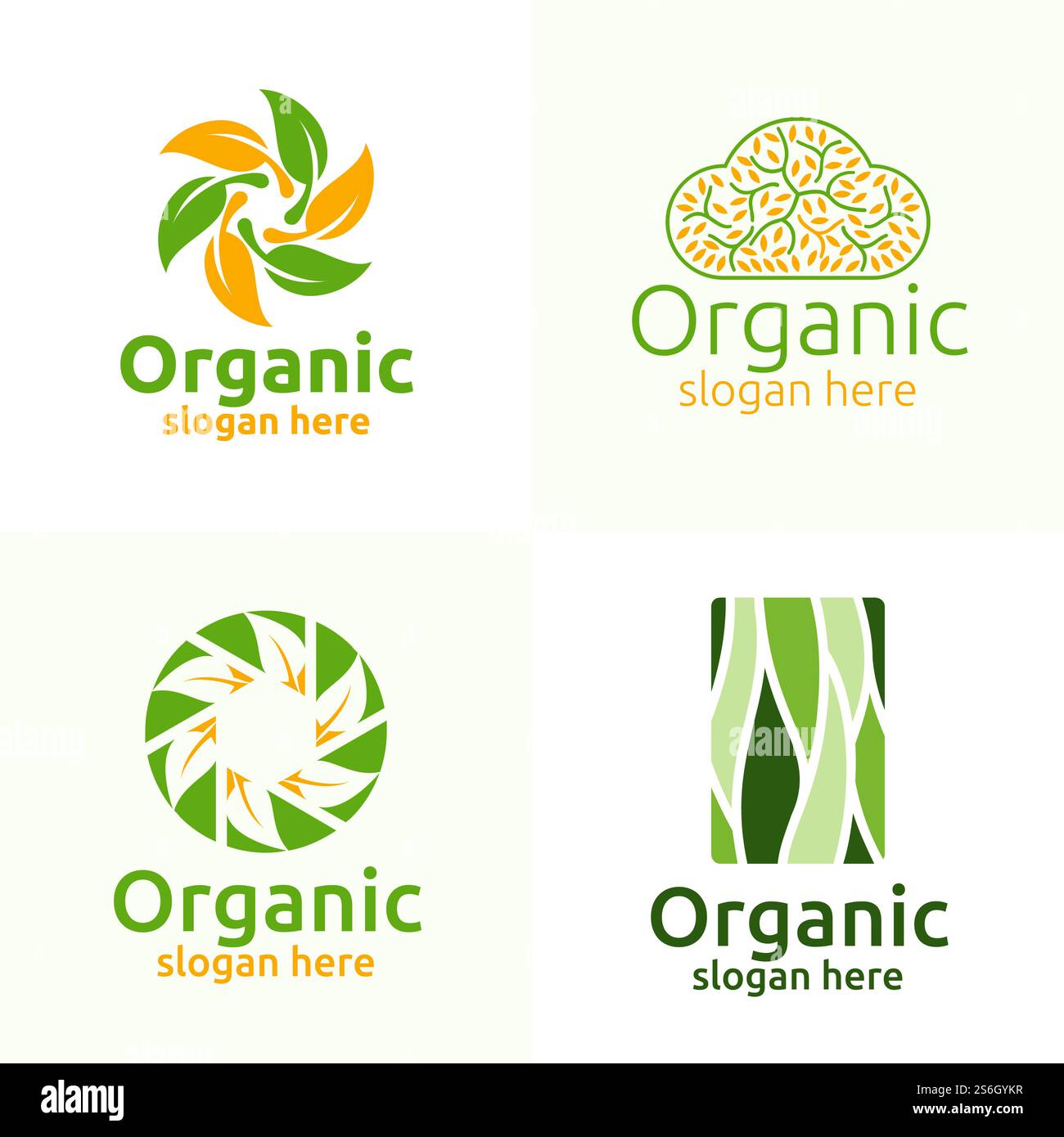 Natural and Organic Logo Design Template for Herbal, Ecology, Health ...