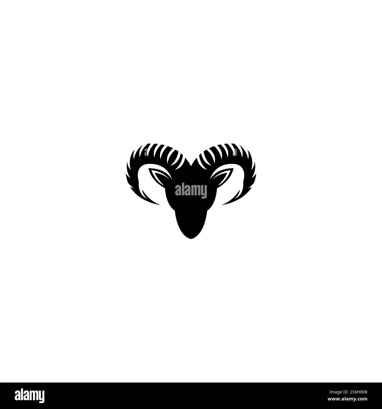 Rams head logo template silhouette icon Stock Vector Image & Art - Alamy