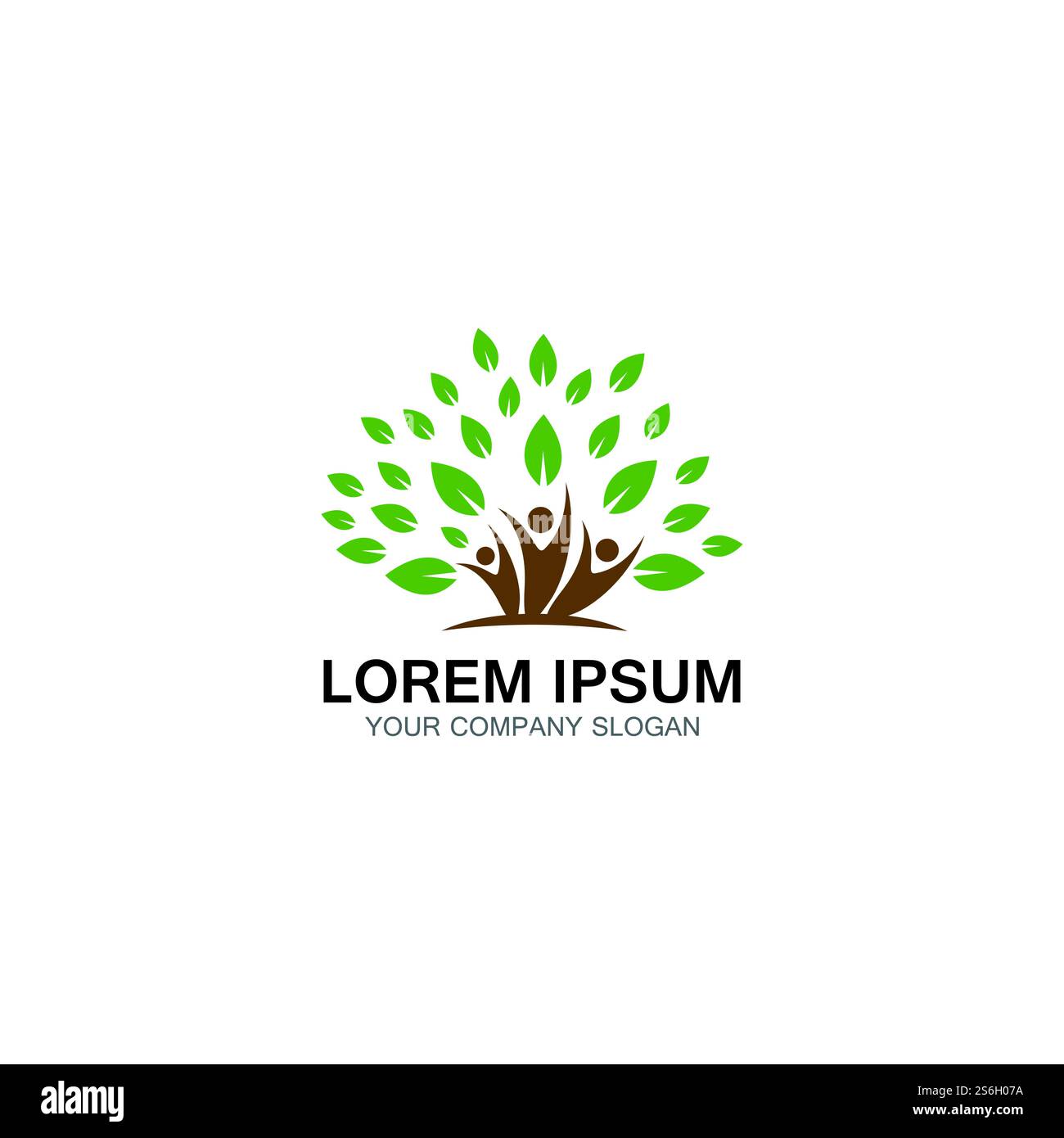 People Tree Logo Template Design Vector Stock Vector Image & Art - Alamy