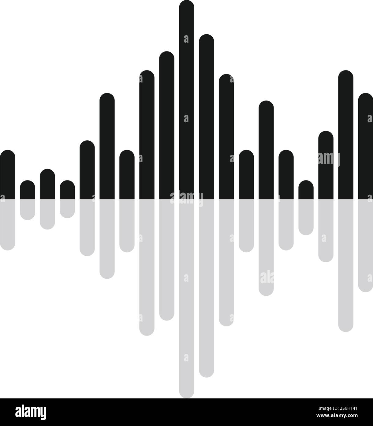 Blue sound wave Black and White Stock Photos & Images - Alamy