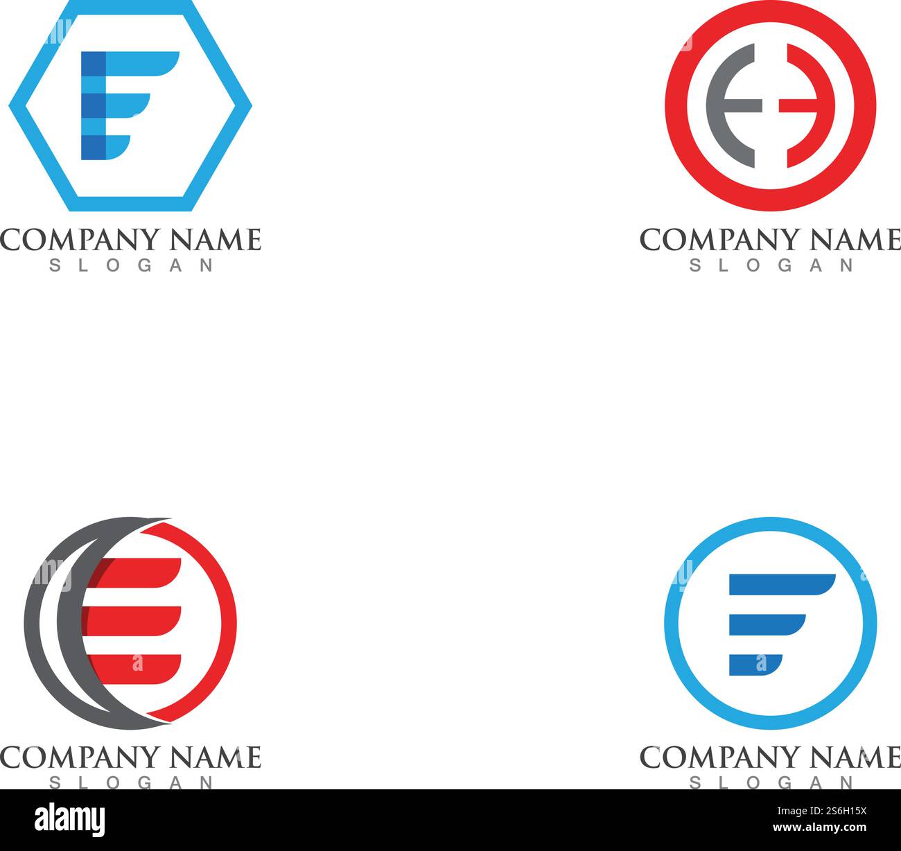 E Letters logos Stock Vector Image & Art - Alamy