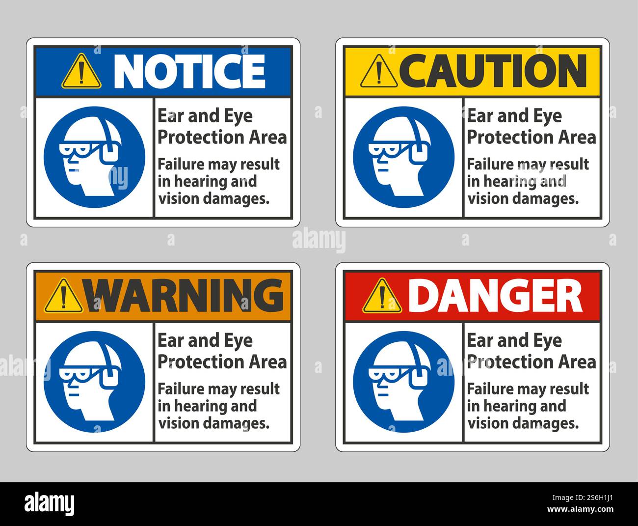 Ear And Eye Protection Area, Failure May Result In Hearing And Vision ...