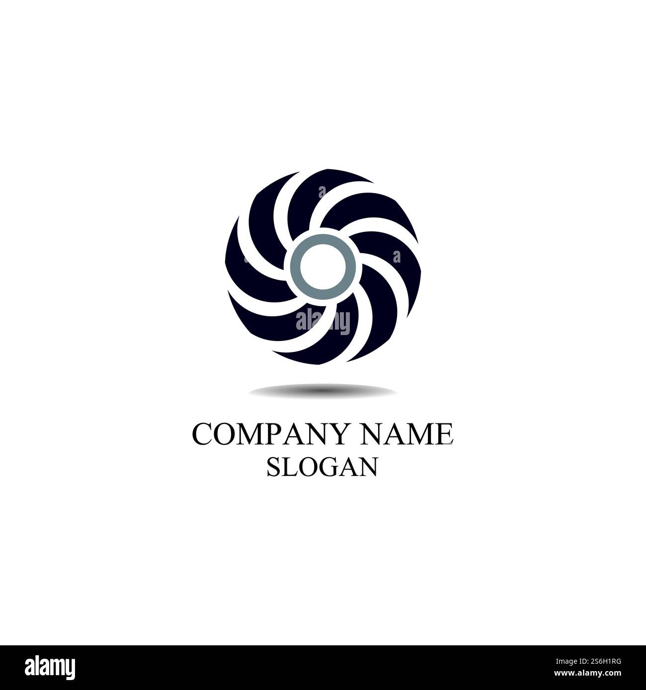 Vortex circle logo and symbols template icons app Stock Vector Image ...