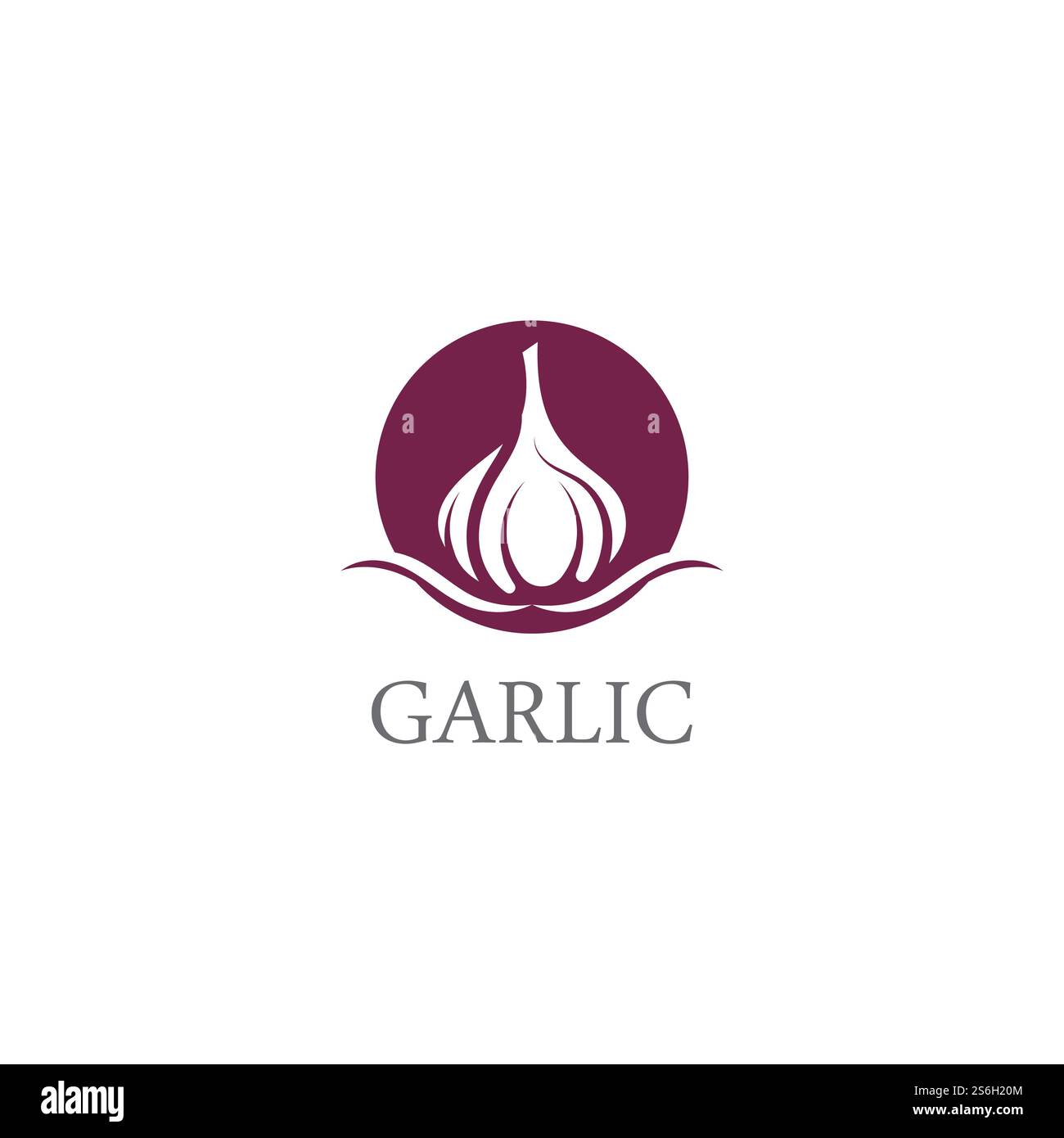 Garlic logo icon symbol design vector illustration Stock Vector Image ...