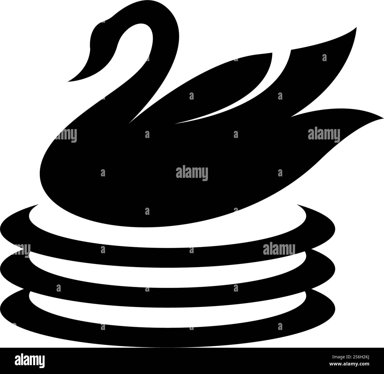 Swan logo and symbol vector Stock Vector Image & Art - Alamy