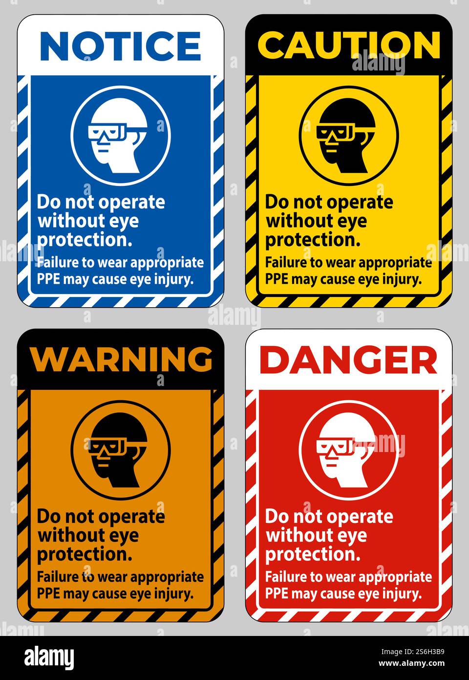 Do Not Enter Without Wearing Eye Protection,Vision Damage Can Result ...