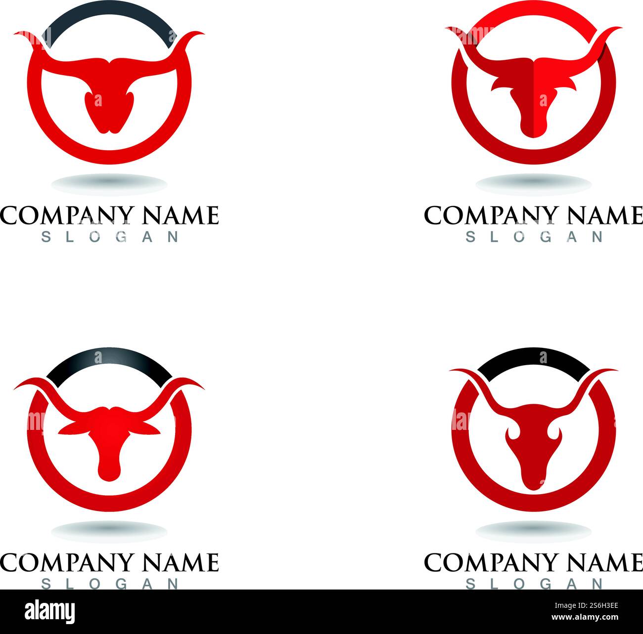 Taurus Logo Template Stock Vector Image & Art - Alamy