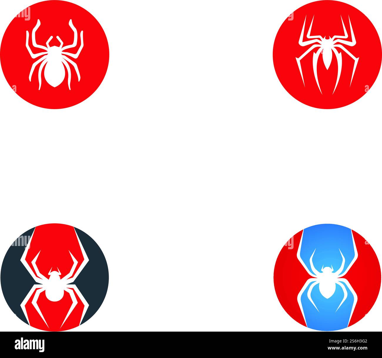 Spider logo and symbols template icons Stock Vector Image & Art - Alamy