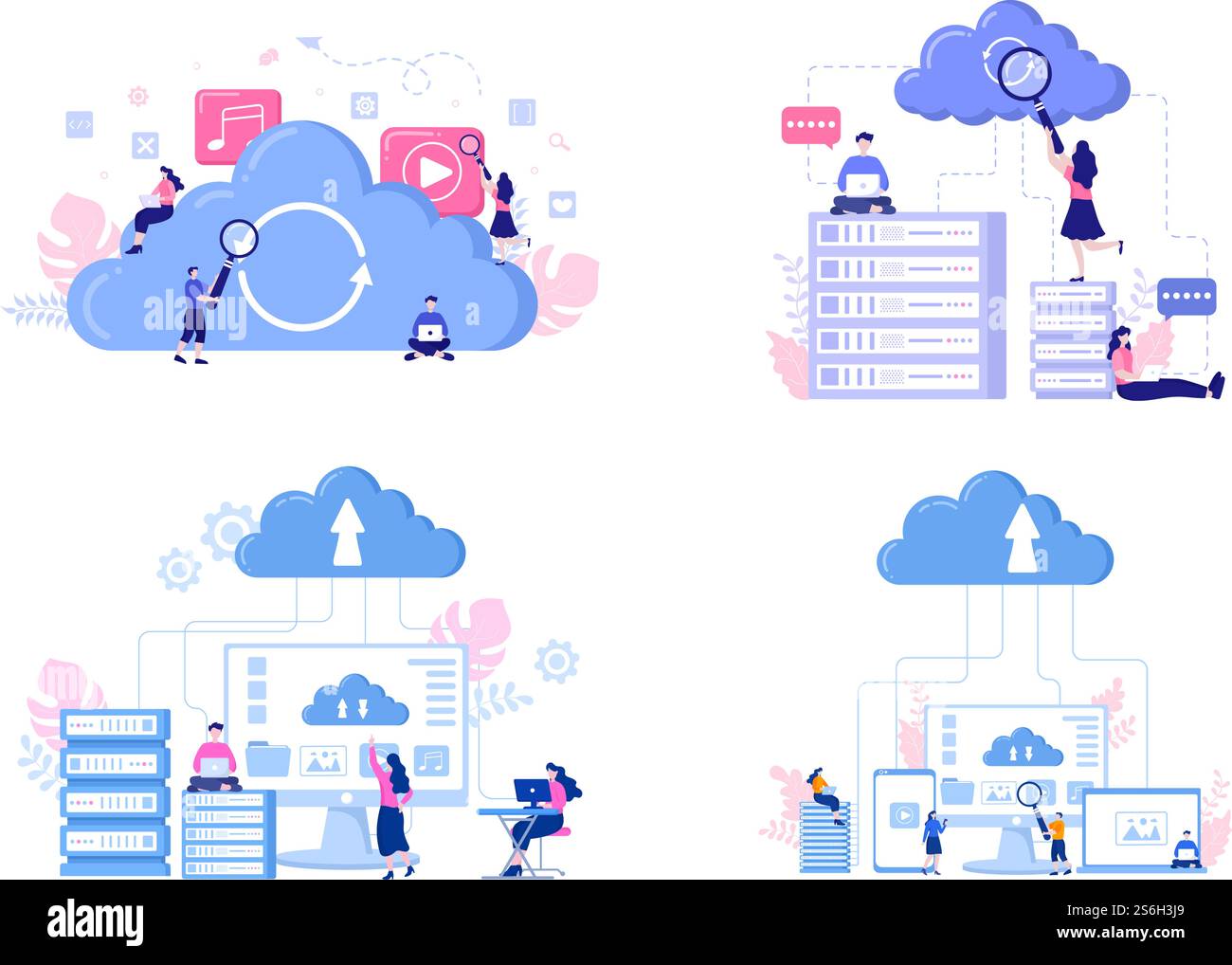 Research data sharing Stock Vector Images - Alamy