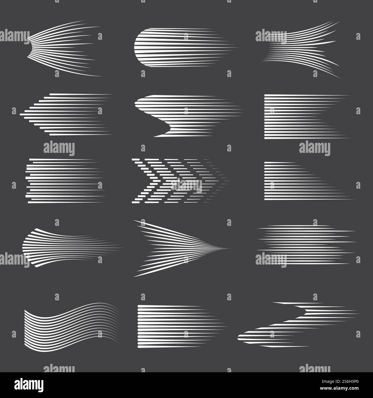 Speed lines. Drawn halftone gradient cartoon lines manga comic shading ...