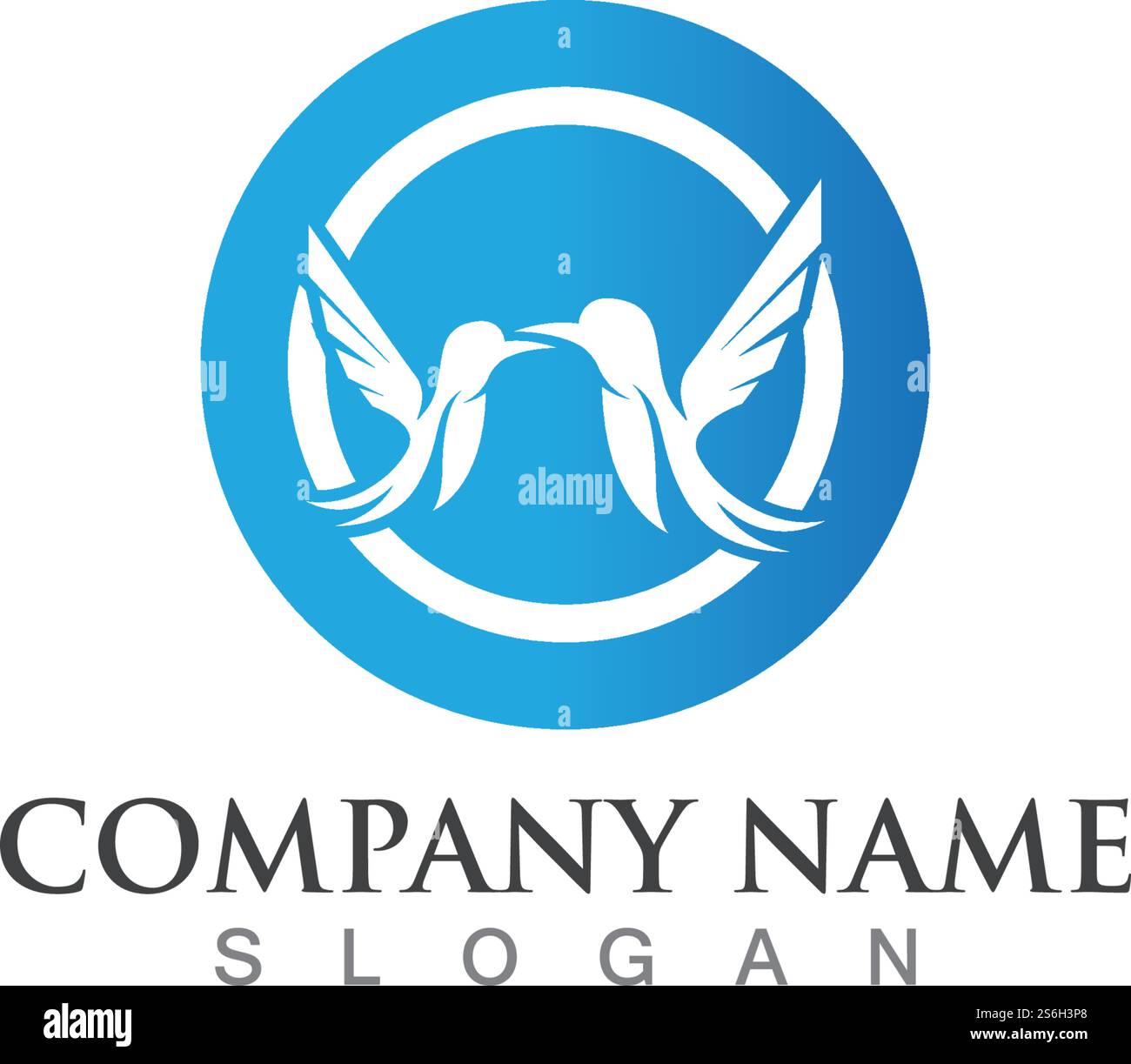 Bird wing logo and symbol template vector Stock Vector Image & Art - Alamy