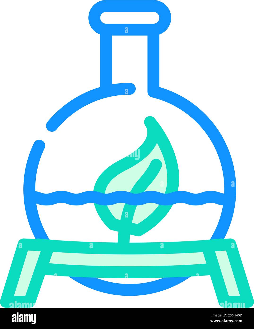 laboratory research biogas color icon vector. laboratory research ...