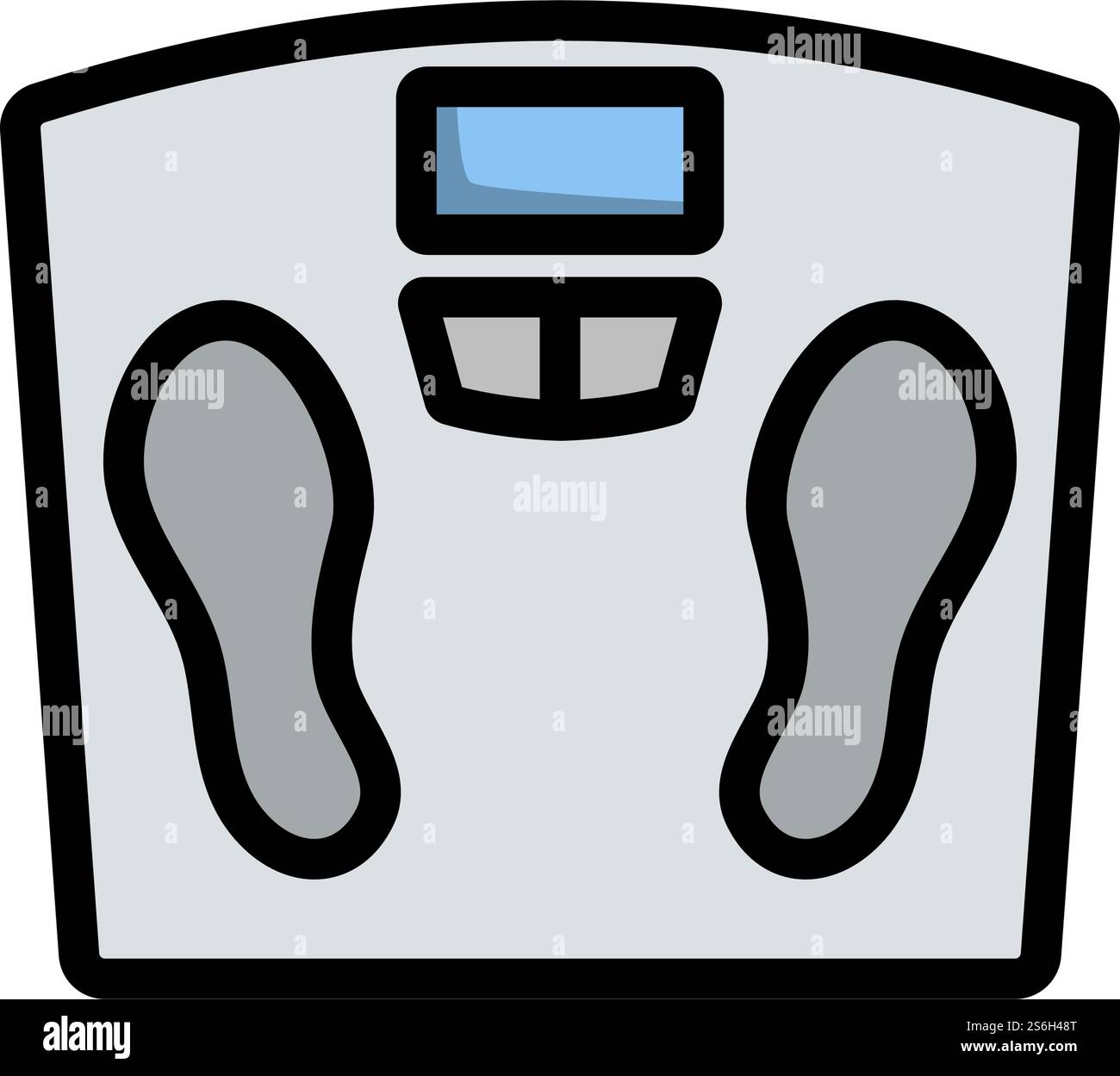 Icon Floor Scales. Editable Bold Outline With Color Fill Design. Vector ...