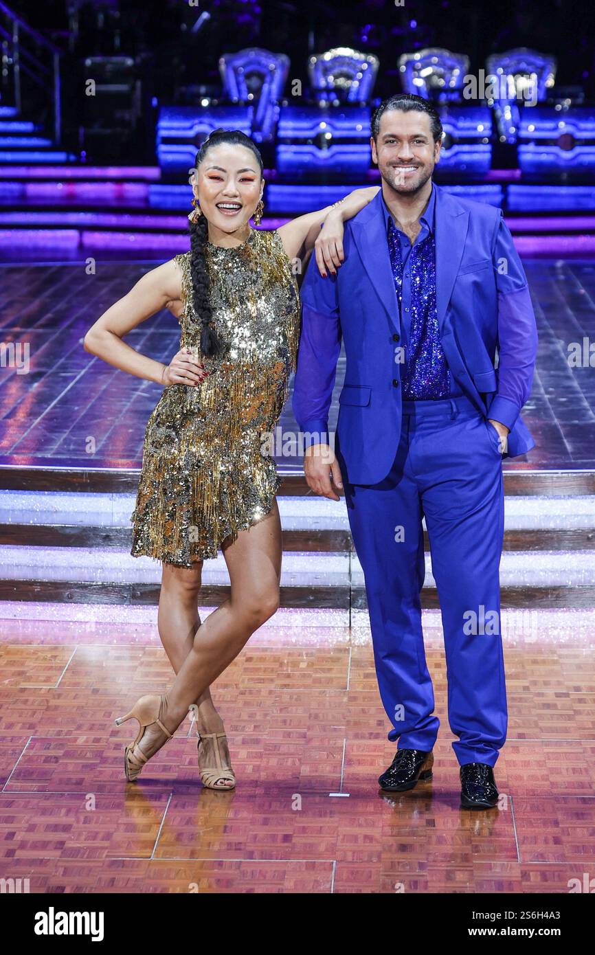 Nancy Xu and Shayne Ward participate in the Strictly Come Dancing The Live Tour 2025 photocall ...