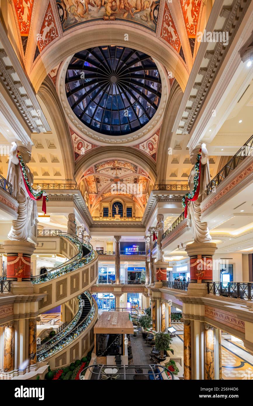 The Forum Shops at Caesars Palace, Las Vegas, Nevada, USA Stock Photo ...
