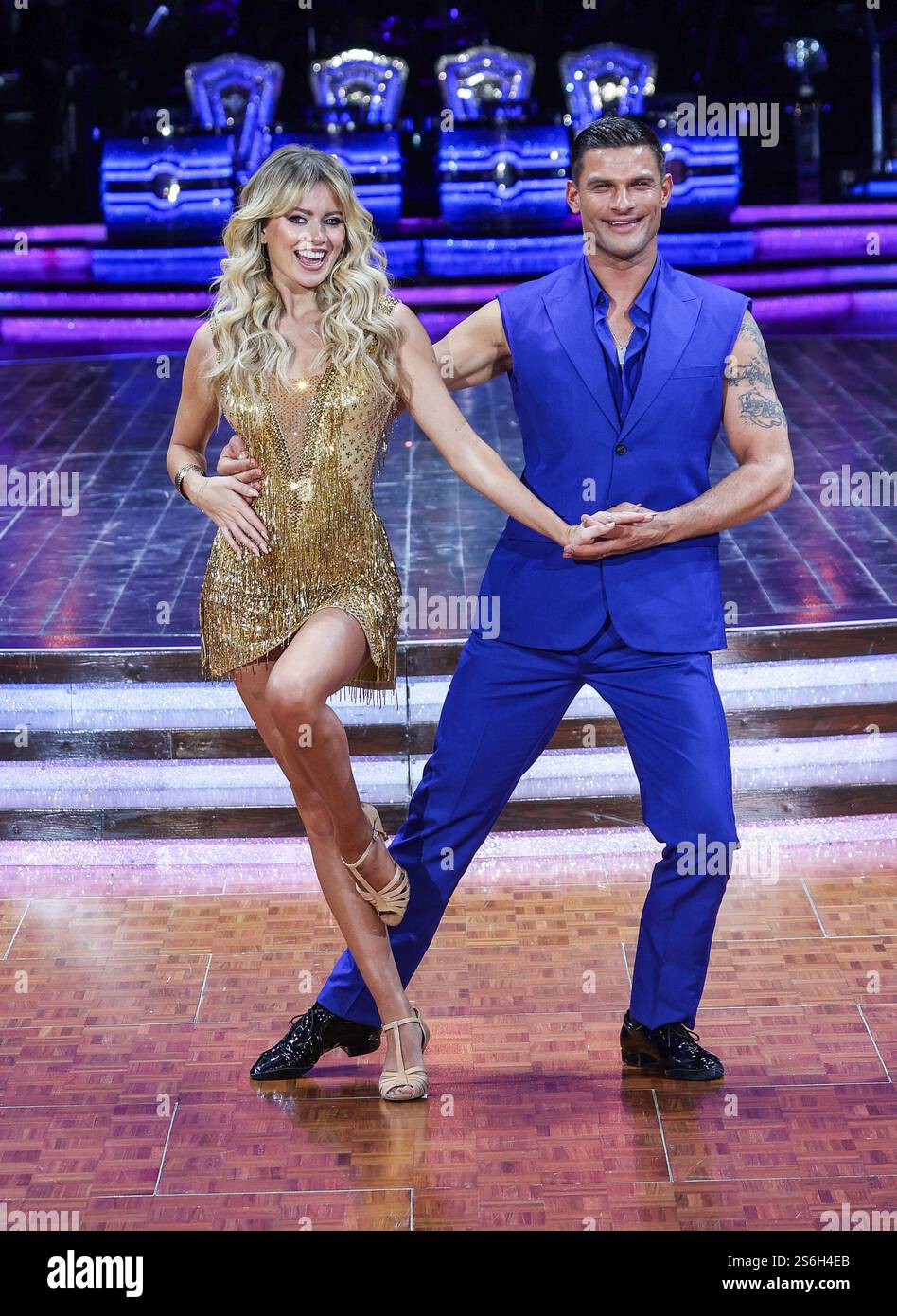 Birmingham, UK. 16th Jan, 2025. Tasha Ghouri and Aljaz Skorjanec take ...