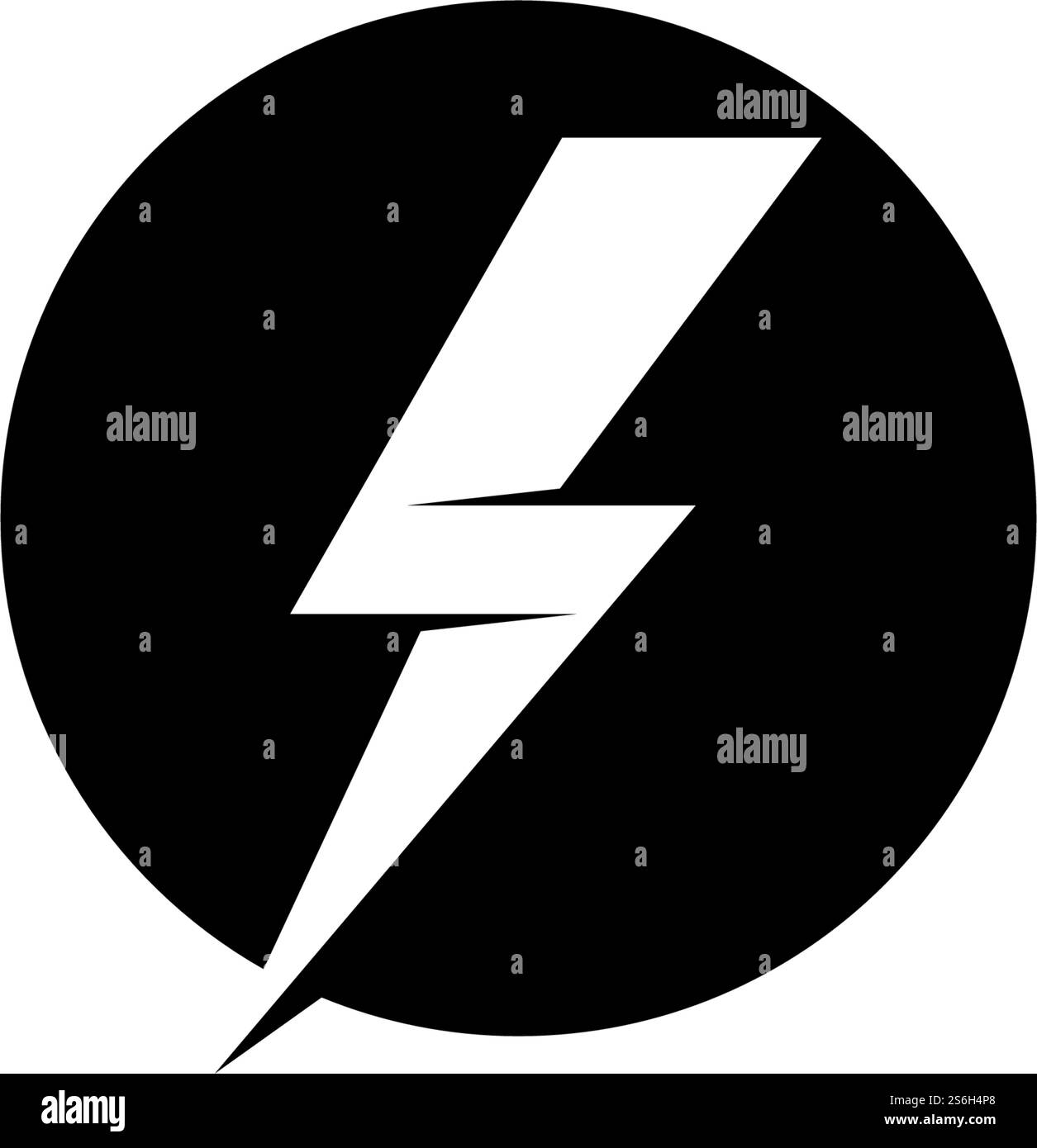 Flash lightning logo black vector Stock Vector Image & Art - Alamy