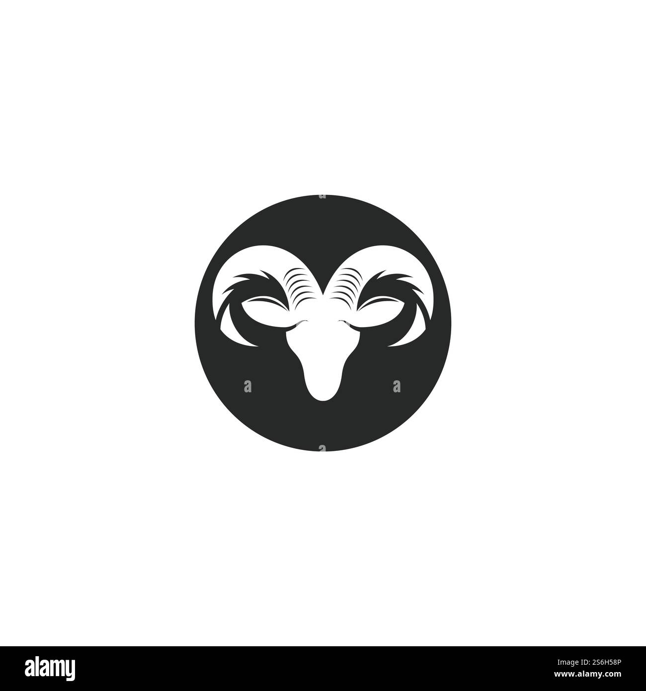 Rams head logo template silhouette icon Stock Vector Image & Art - Alamy