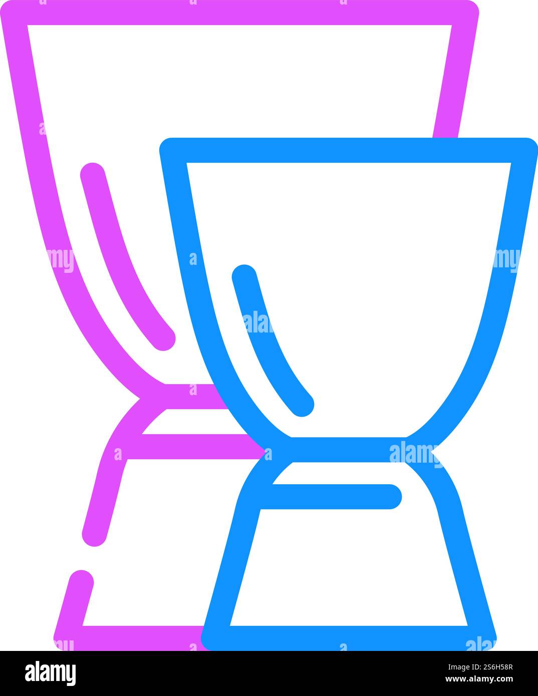 jiggers bartender color icon vector. jiggers bartender sign. isolated ...