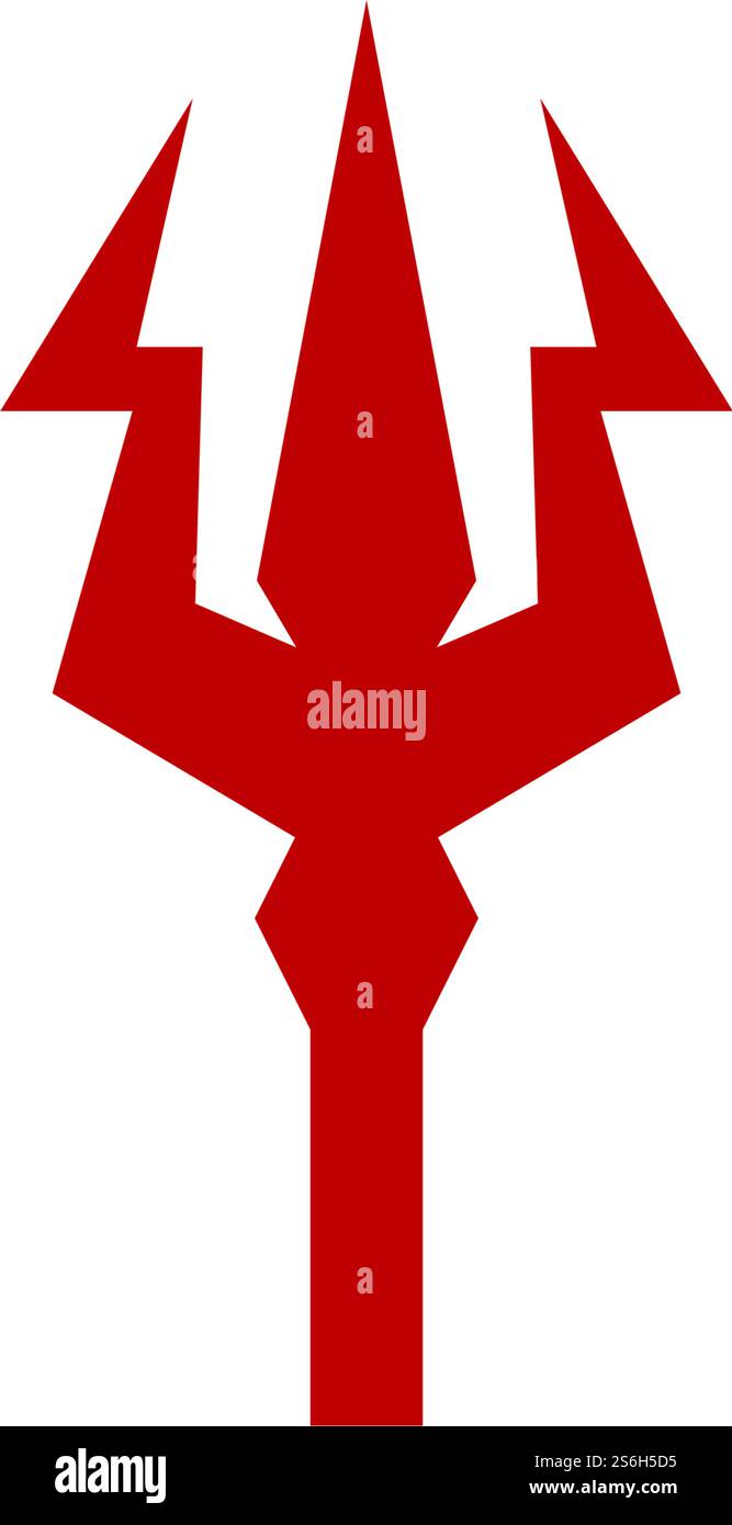 Trident devil Logo vector design Stock Vector Image & Art - Alamy