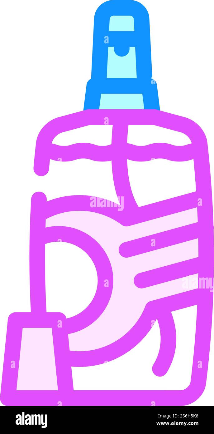 wrinkle smoothing detergent spray color icon vector. wrinkle smoothing ...