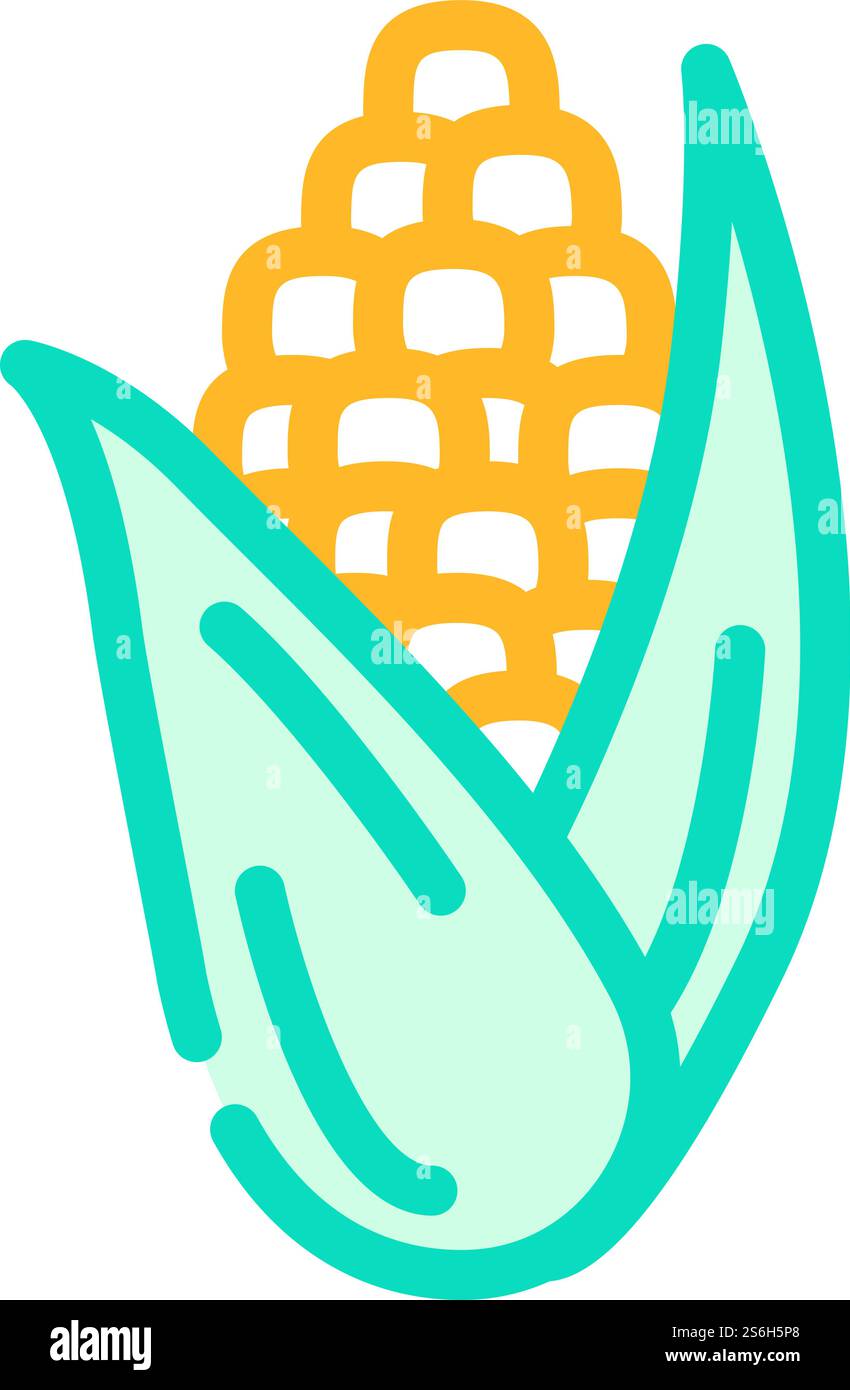 corn biogas color icon vector. corn biogas sign. isolated symbol ...