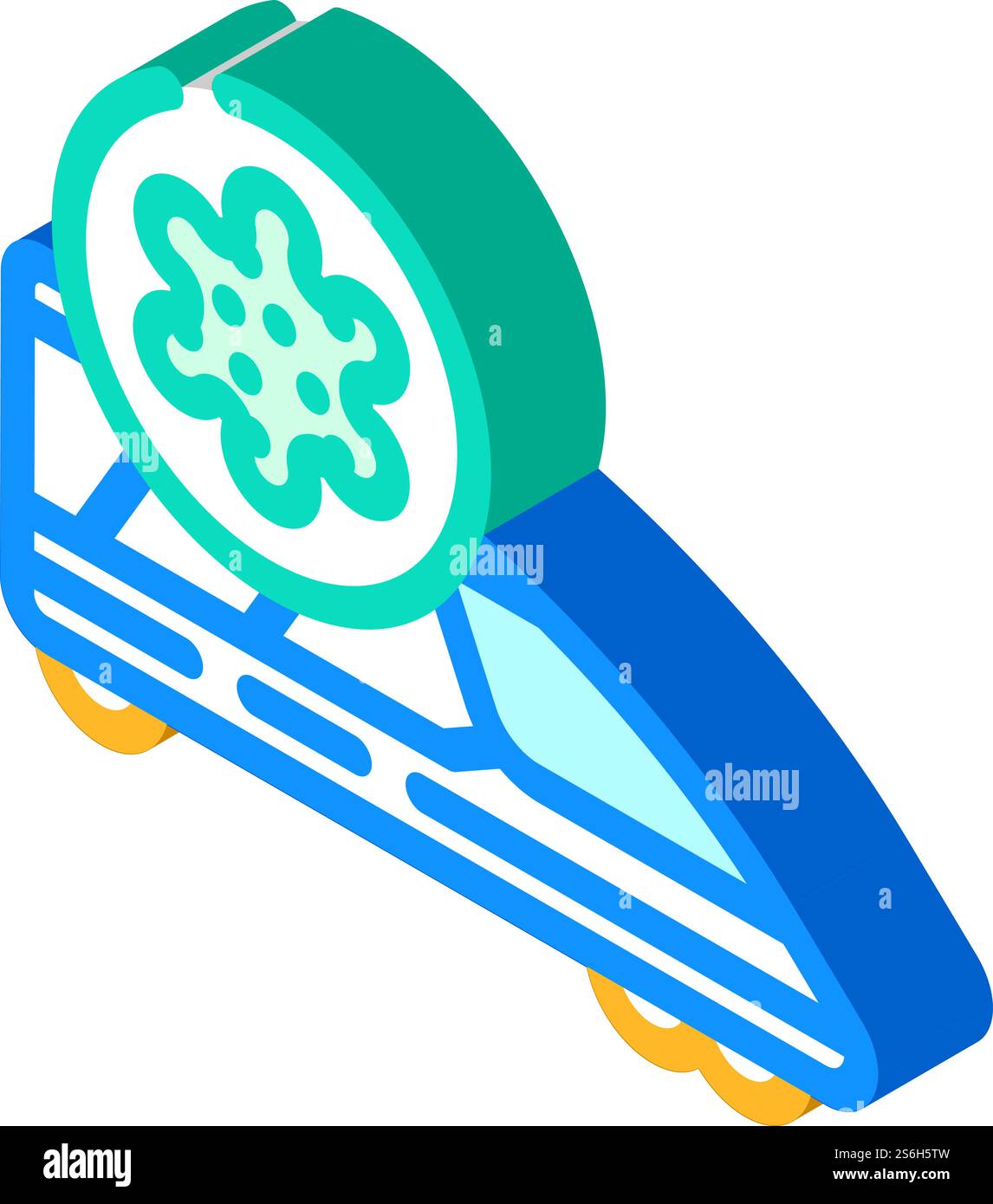 infected train isometric icon vector. infected train sign. isolated ...