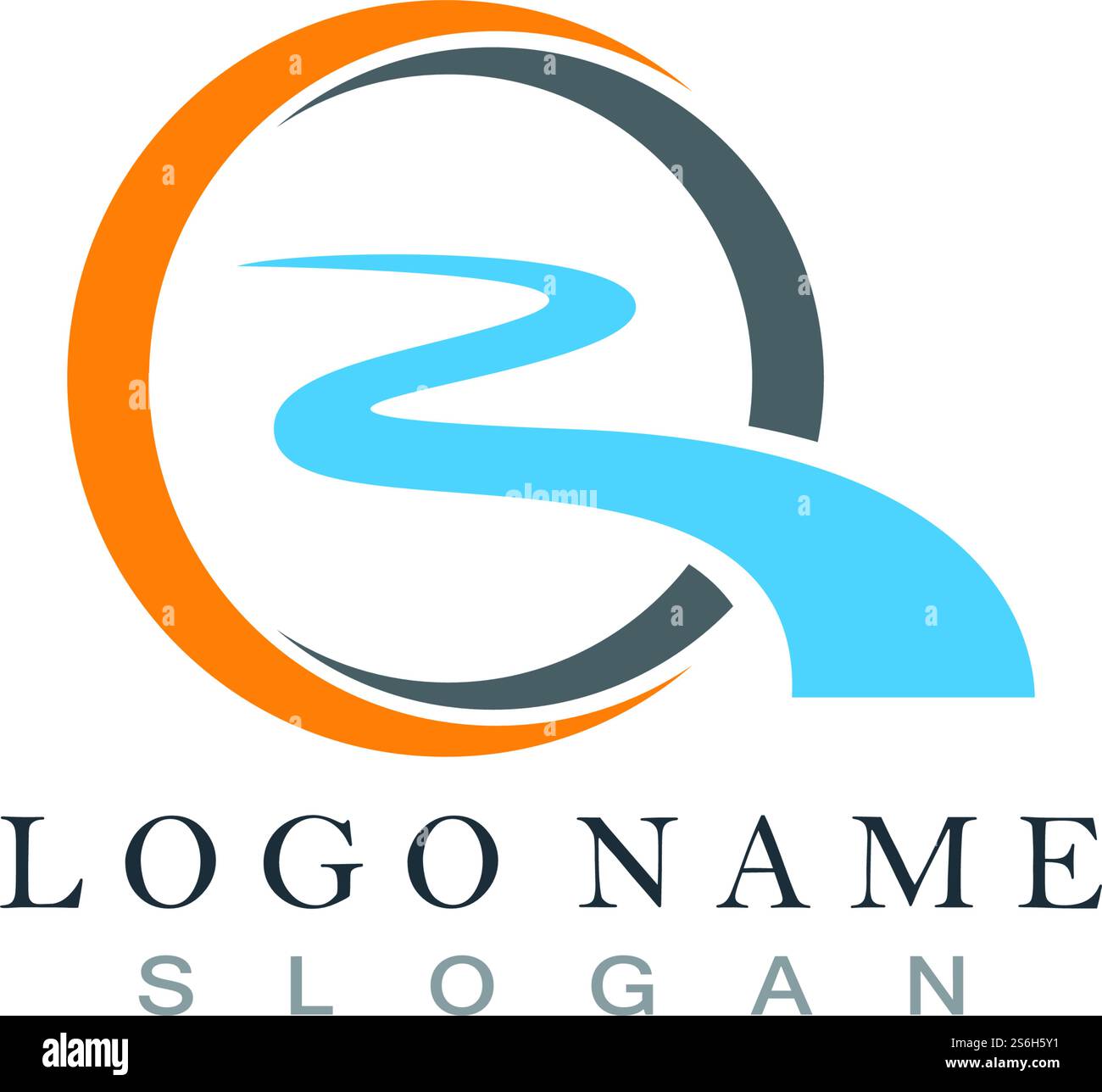 R Letter River Logo Template Stock Vector Image & Art - Alamy