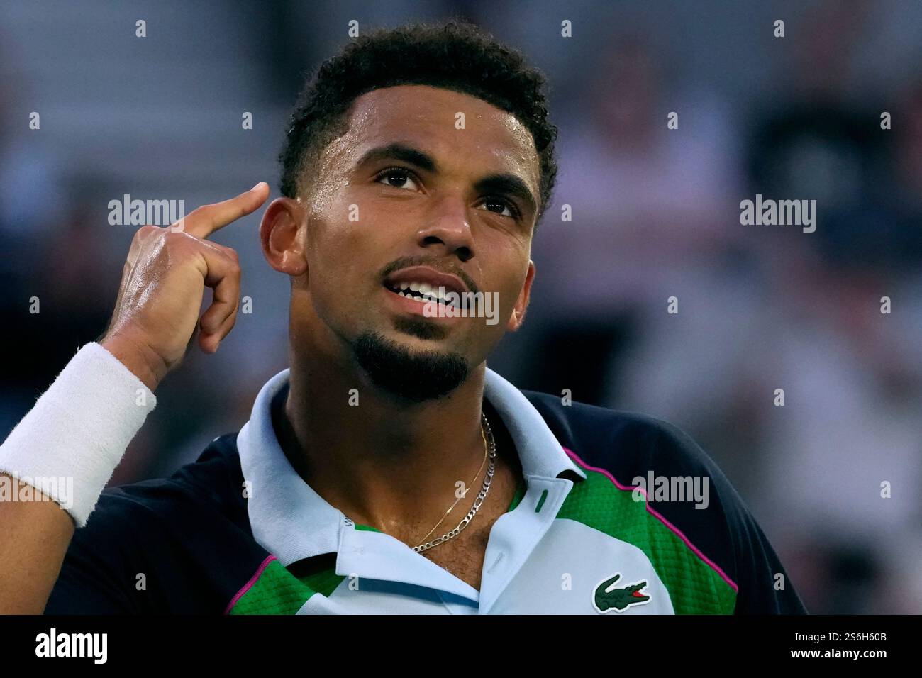 Arthur Fils of France gestures during his third round match against ...