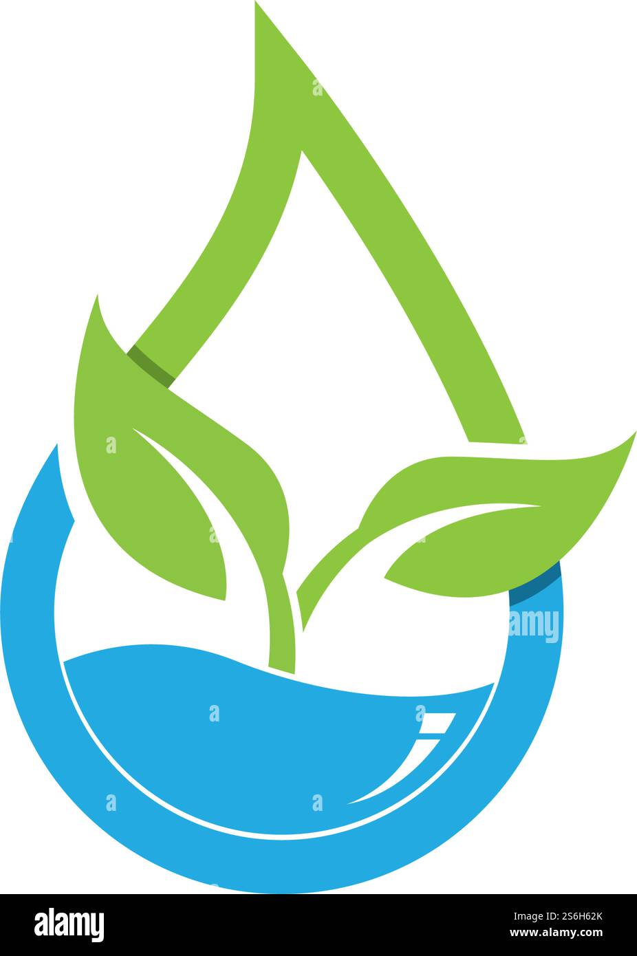 Natural water leaf logo and symbol template Stock Vector Image & Art ...