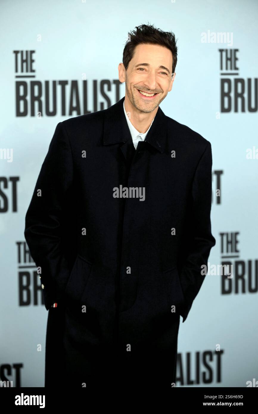 Actor Adrien Brody presents the film 'The Brutalist' at the Rosewood ...