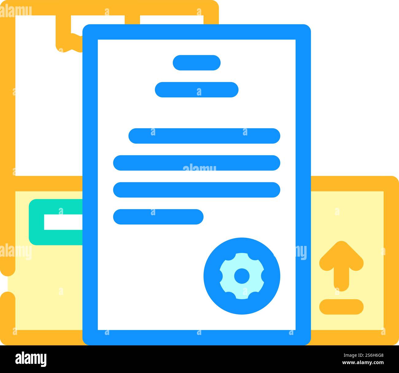 documentation wholesale color icon vector. documentation wholesale sign. isolated symbol ...