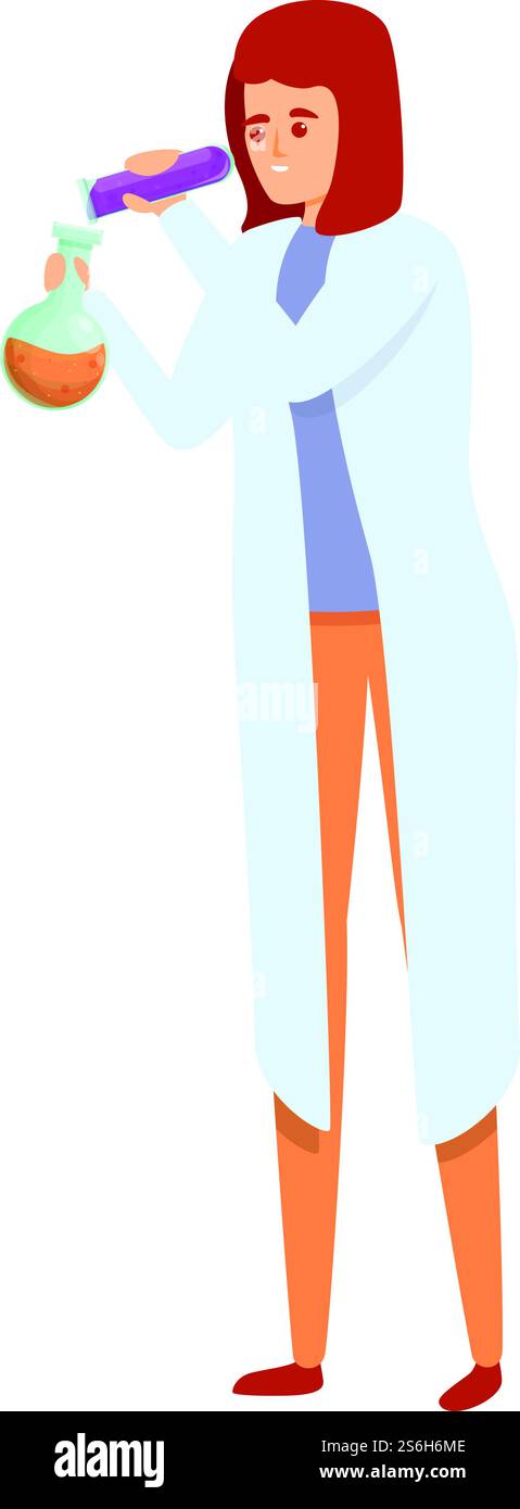 Lab research scientist icon. Cartoon of Lab research scientist vector ...