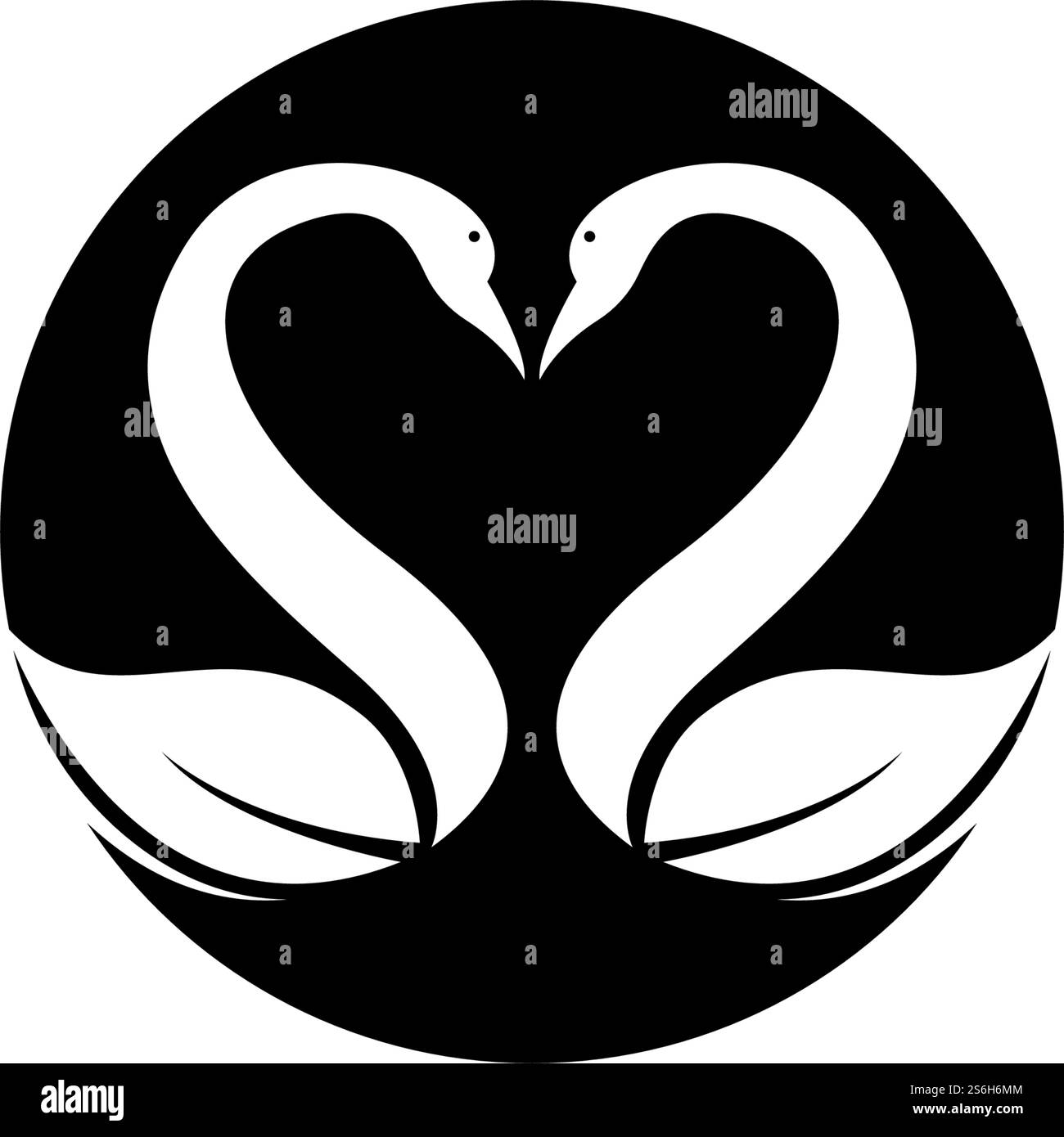 Swan logo and symbol vector Stock Vector Image & Art - Alamy