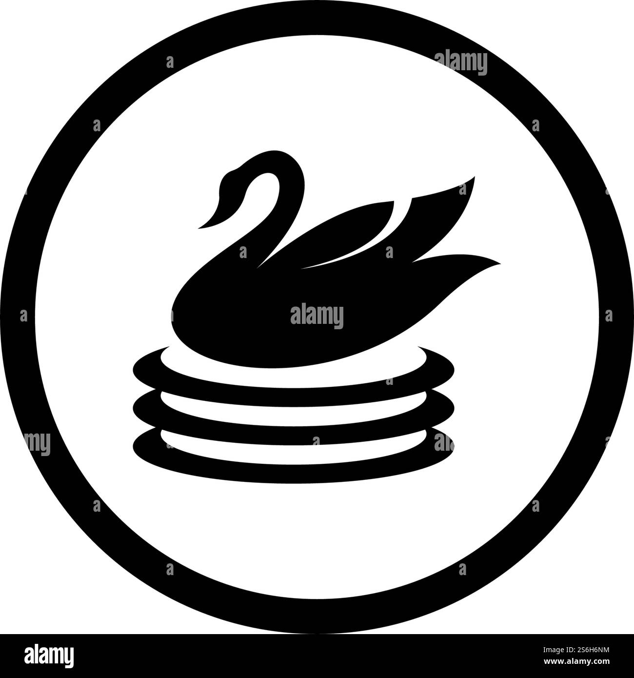 Swan logo and symbol vector Stock Vector Image & Art - Alamy