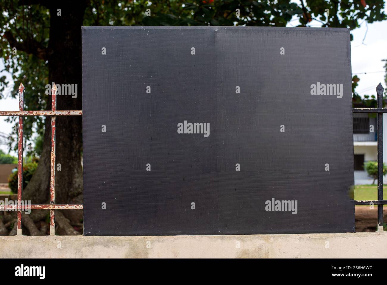 Blank chalkboard showing on hi-res stock photography and images - Alamy