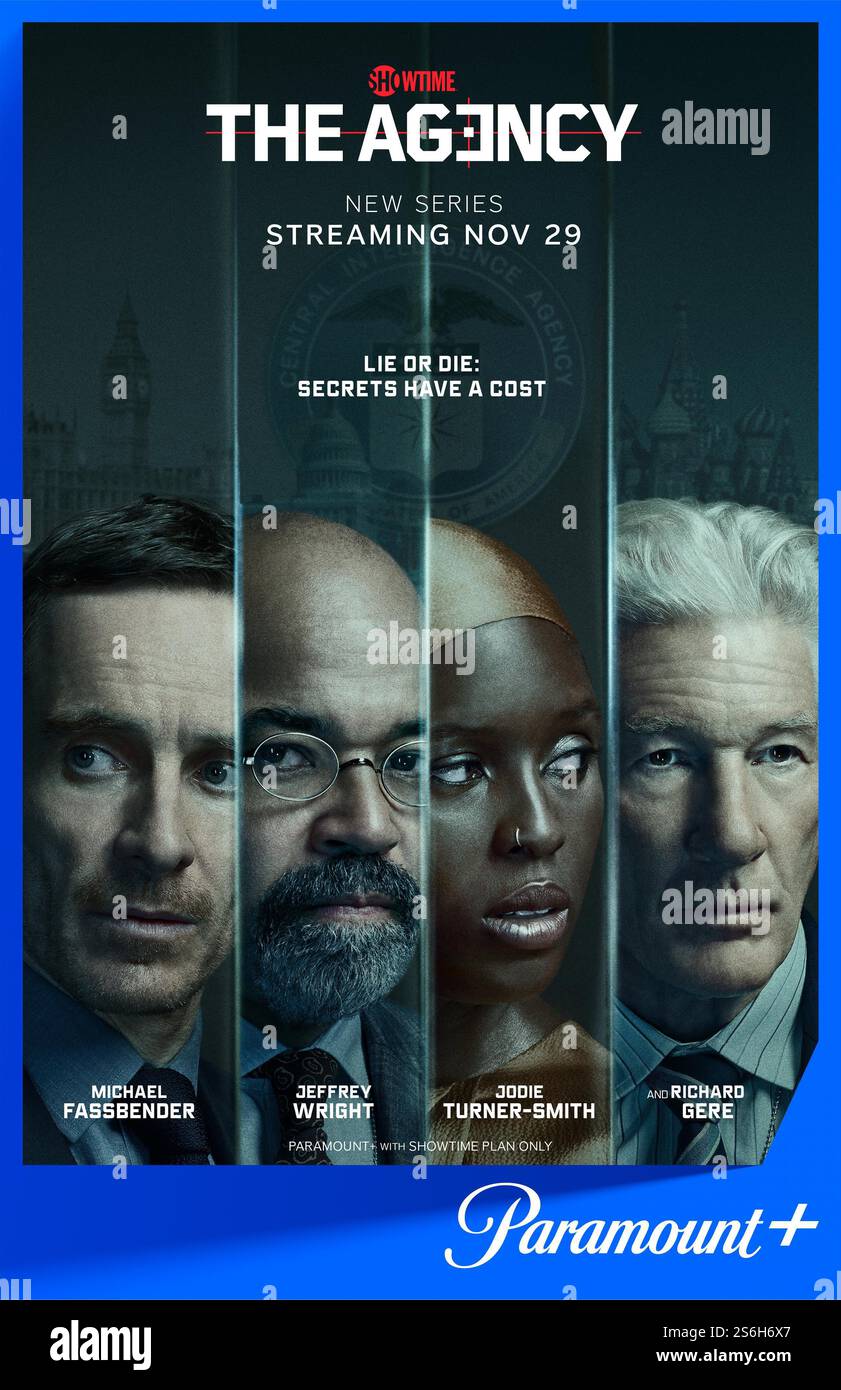 The Agency poster tv series poster Michael Fassbender, Jeffrey Wright,Jodie Turner-Smith ...