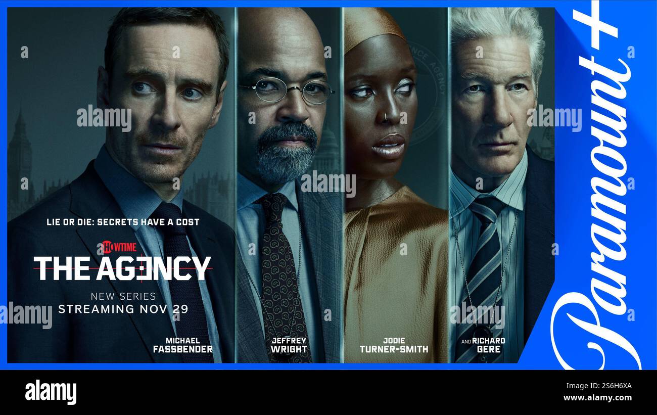 The Agency poster Michael Fassbender, Jeffrey Wright,Jodie Turner-Smith & Richard Gere Stock ...