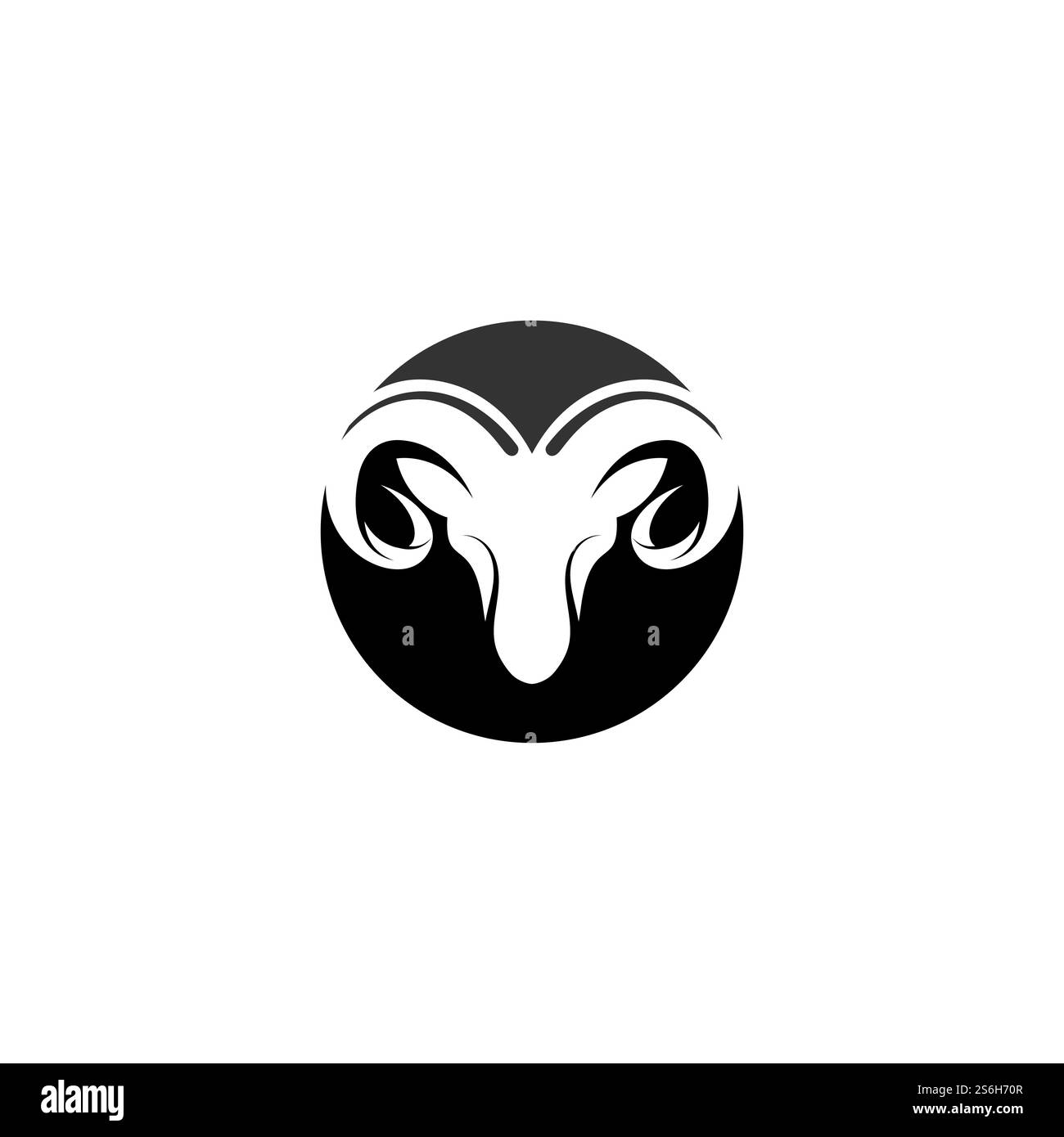 Rams head logo template silhouette icon Stock Vector Image & Art - Alamy