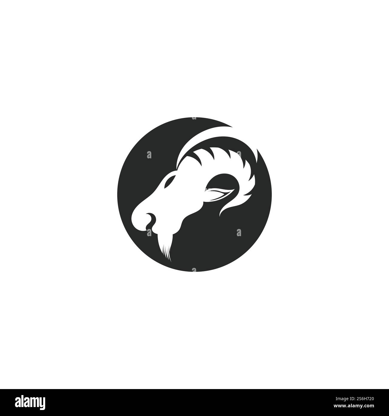 Rams head logo template silhouette icon Stock Vector Image & Art - Alamy