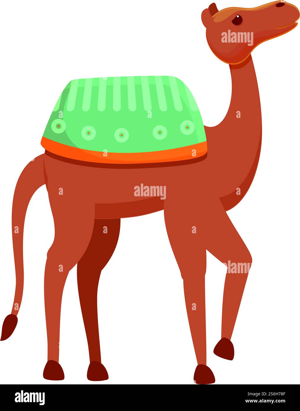 Desert camel icon. Cartoon of Desert camel vector icon for web design ...