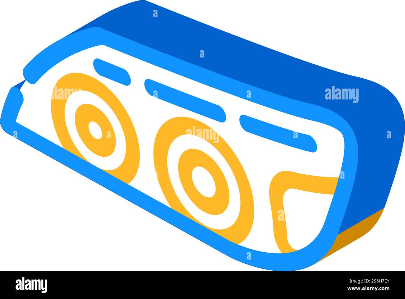 headlight car isometric icon vector. headlight car sign. isolated ...